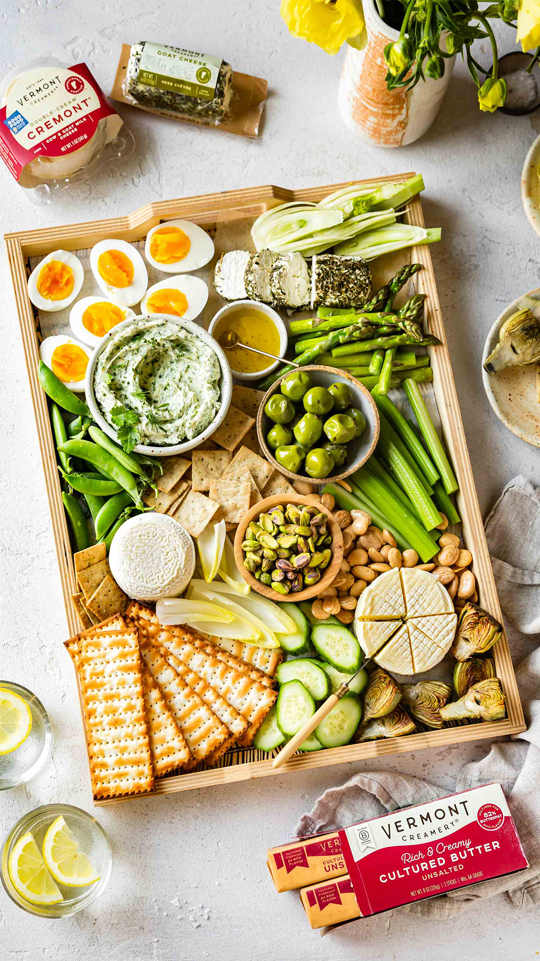 Green Goddess Spring Cheese Board – Farmhouse Pottery