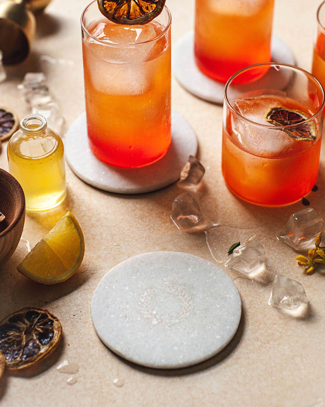 Farmhouse Pottery - Marble Laurel Coasters