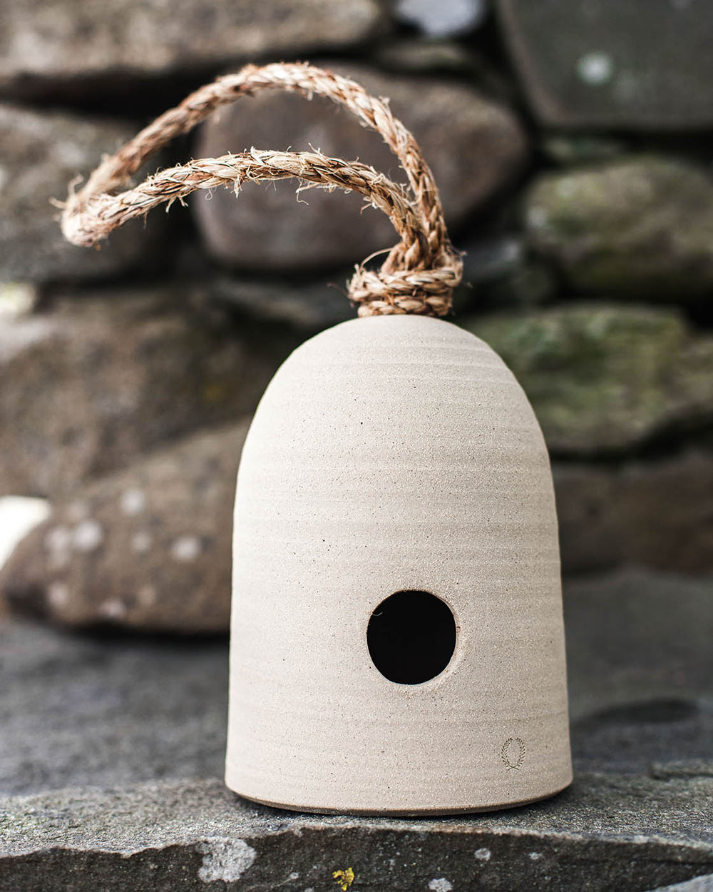 Farmhouse Pottery - Fieldstone Hanging Bird Shelter