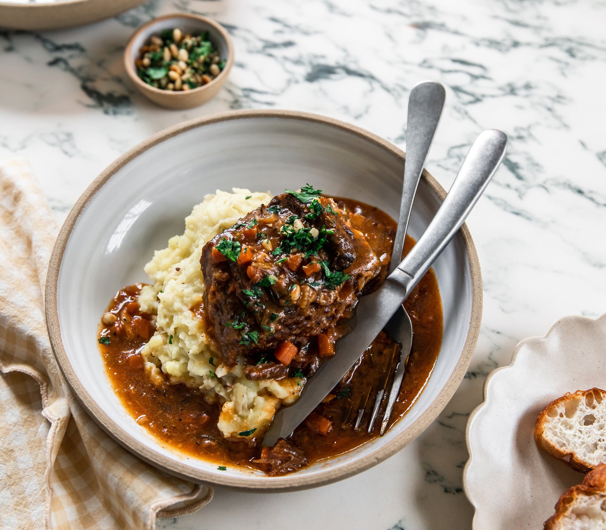 Parmesan Braised Short Ribs – Farmhouse Pottery
