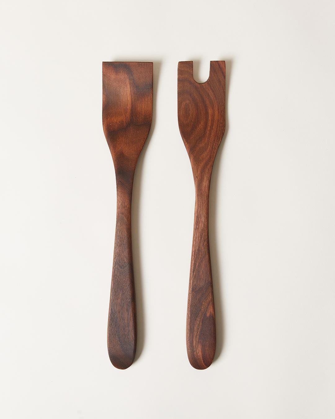 Farmhouse Pottery - Crafted Salad Servers - Walnut